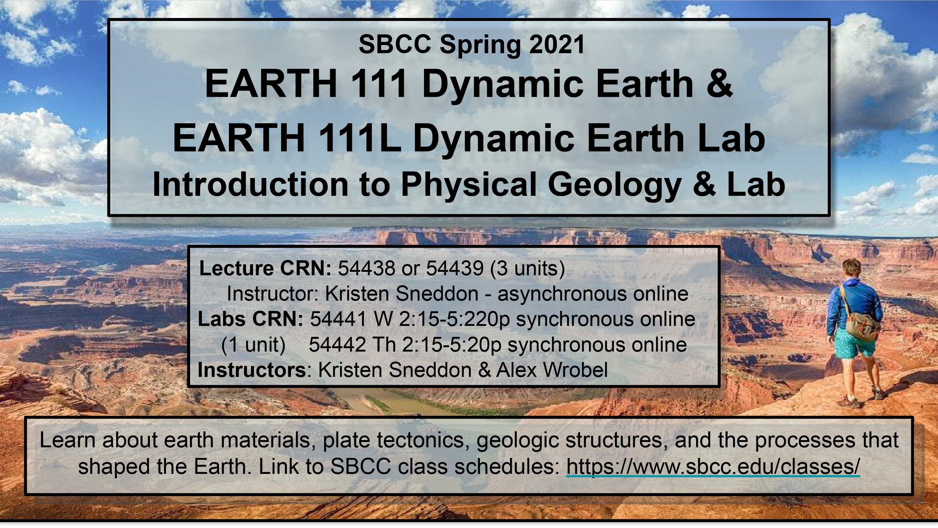 ERTH 111 - Dynamic Earth - Physical Geology and Lab - Santa Barbara ...
